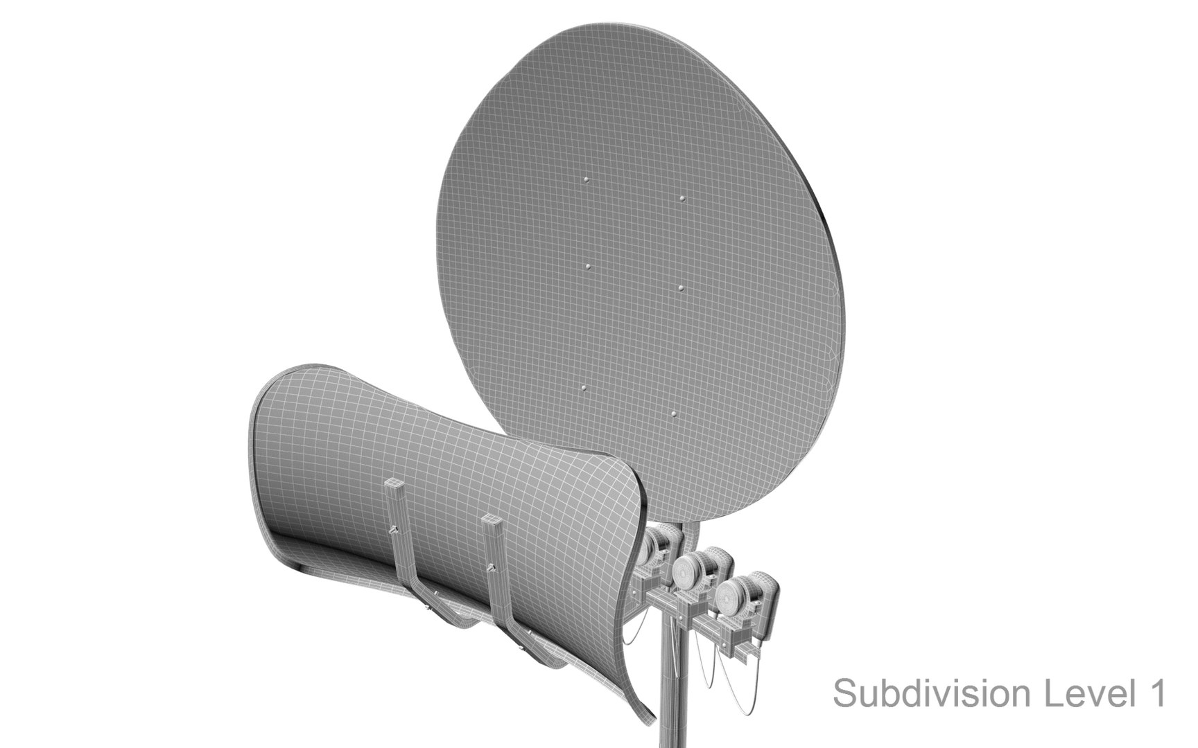 Toroidal Satellite Dish 3D Model - TurboSquid 2102049