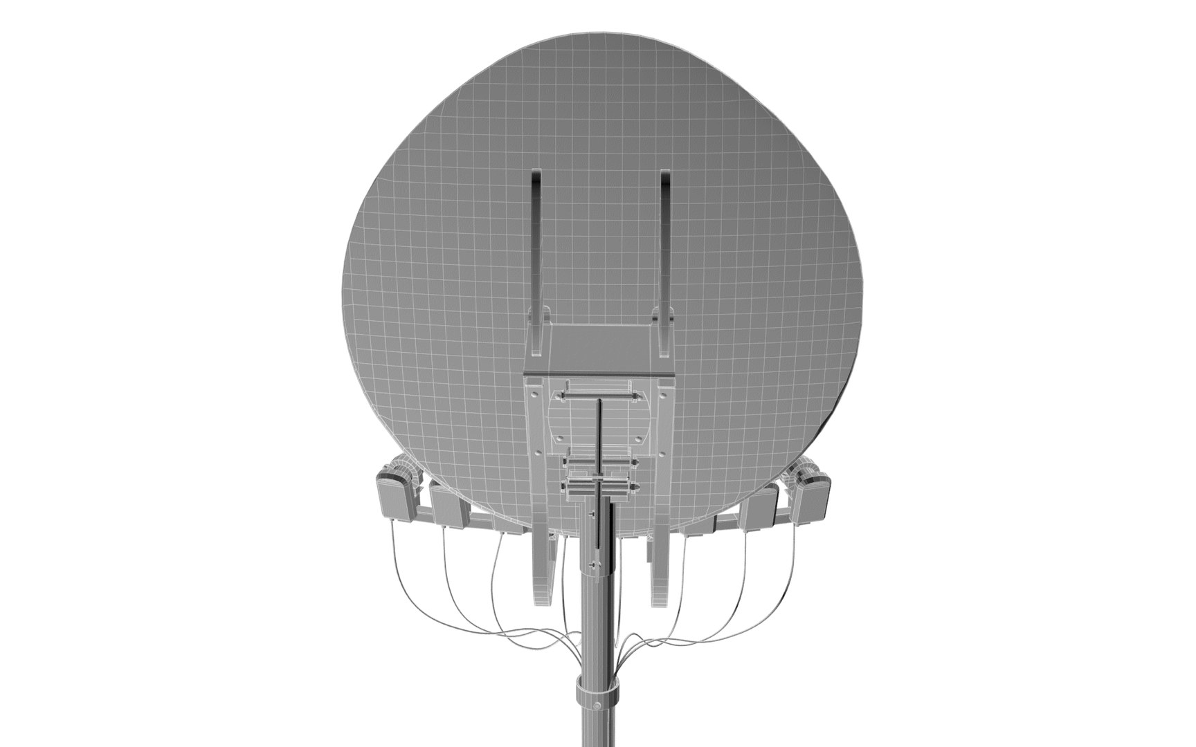 Toroidal Satellite Dish 3D Model - TurboSquid 2102049