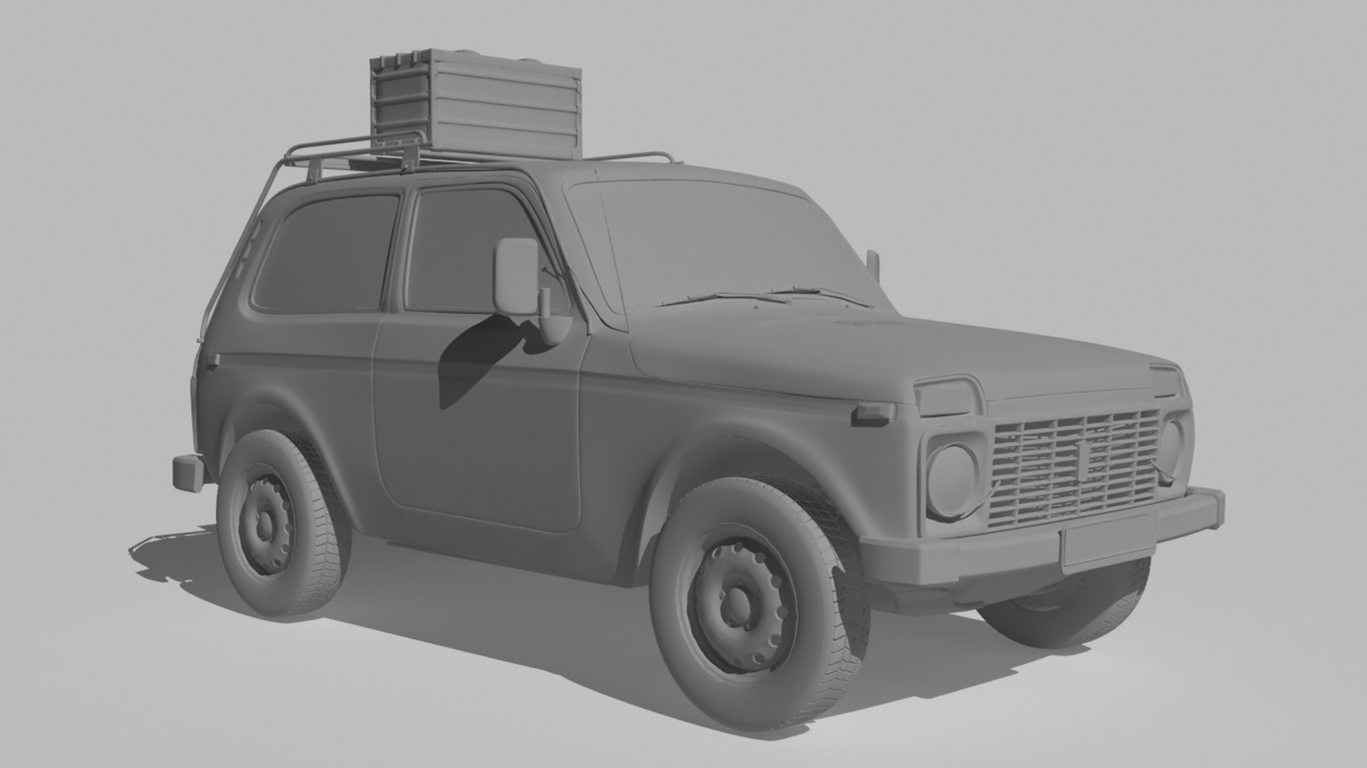 Modelled Lada Niva Vfx 3d Model