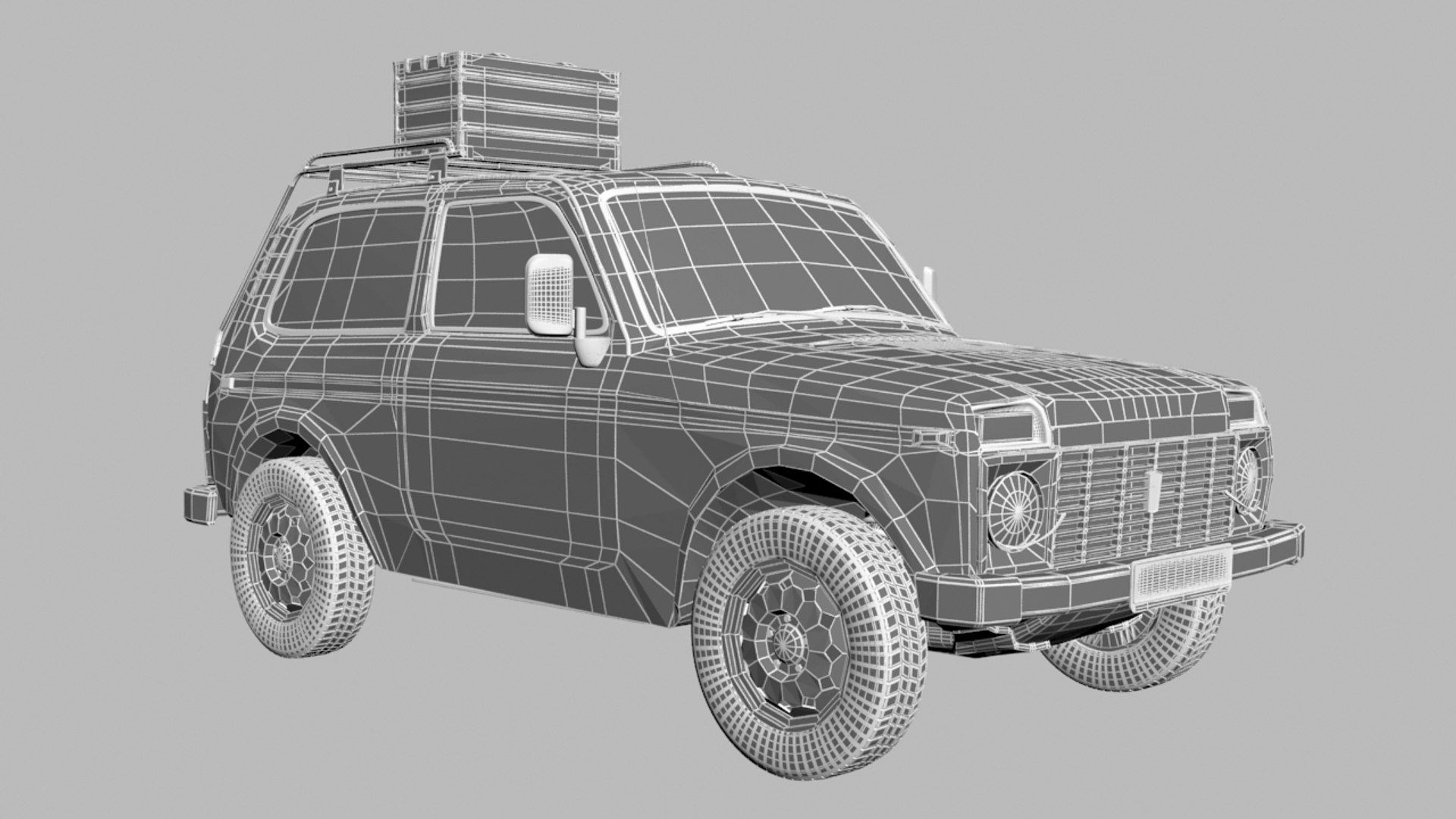 Modelled Lada Niva Vfx 3d Model