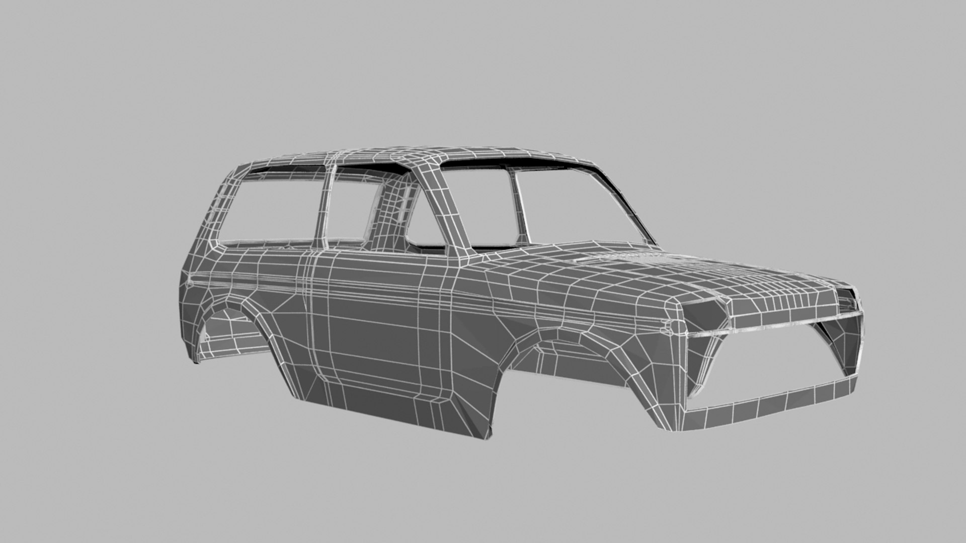 Modelled Lada Niva Vfx 3d Model