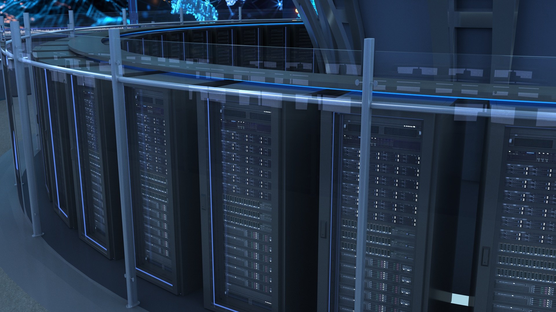 3D Control Room Monitoring Room Command Center Model - TurboSquid 2208578