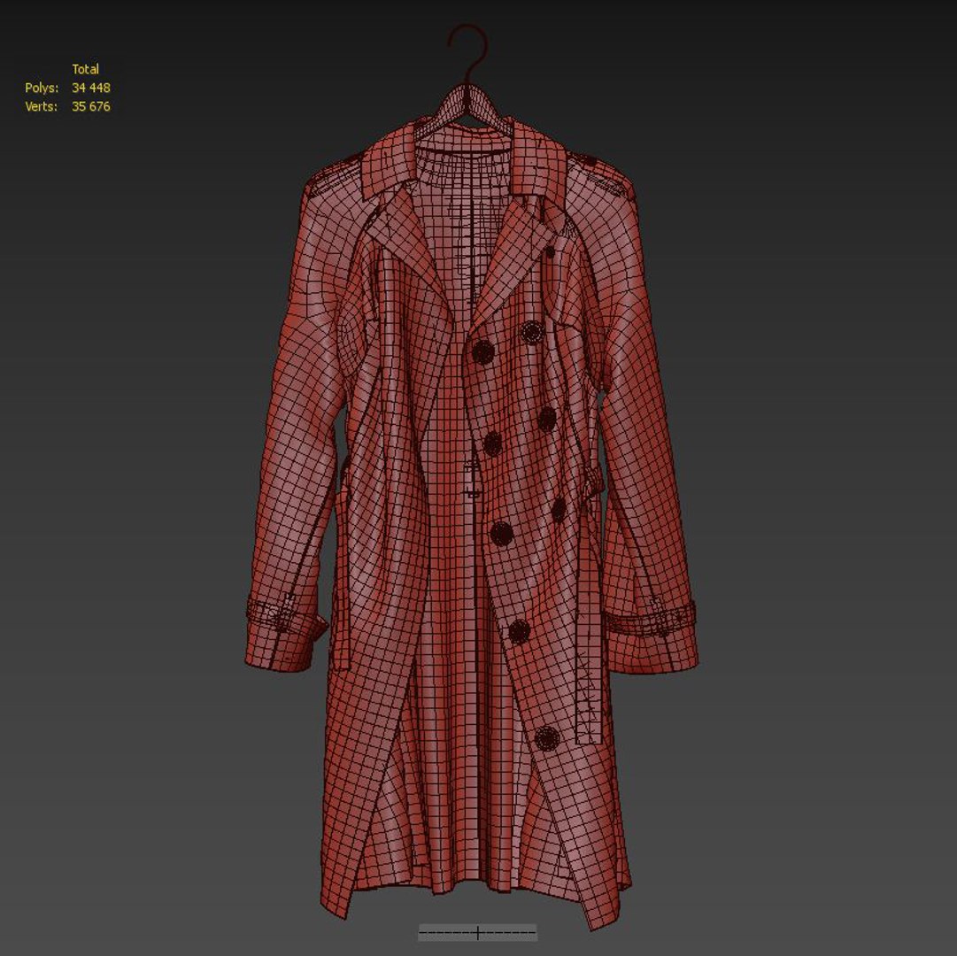 3D realistic coat hanger model - TurboSquid 1158625