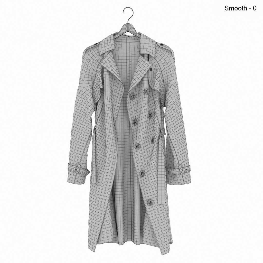 3D Realistic Coat Hanger Model - TurboSquid 1158625