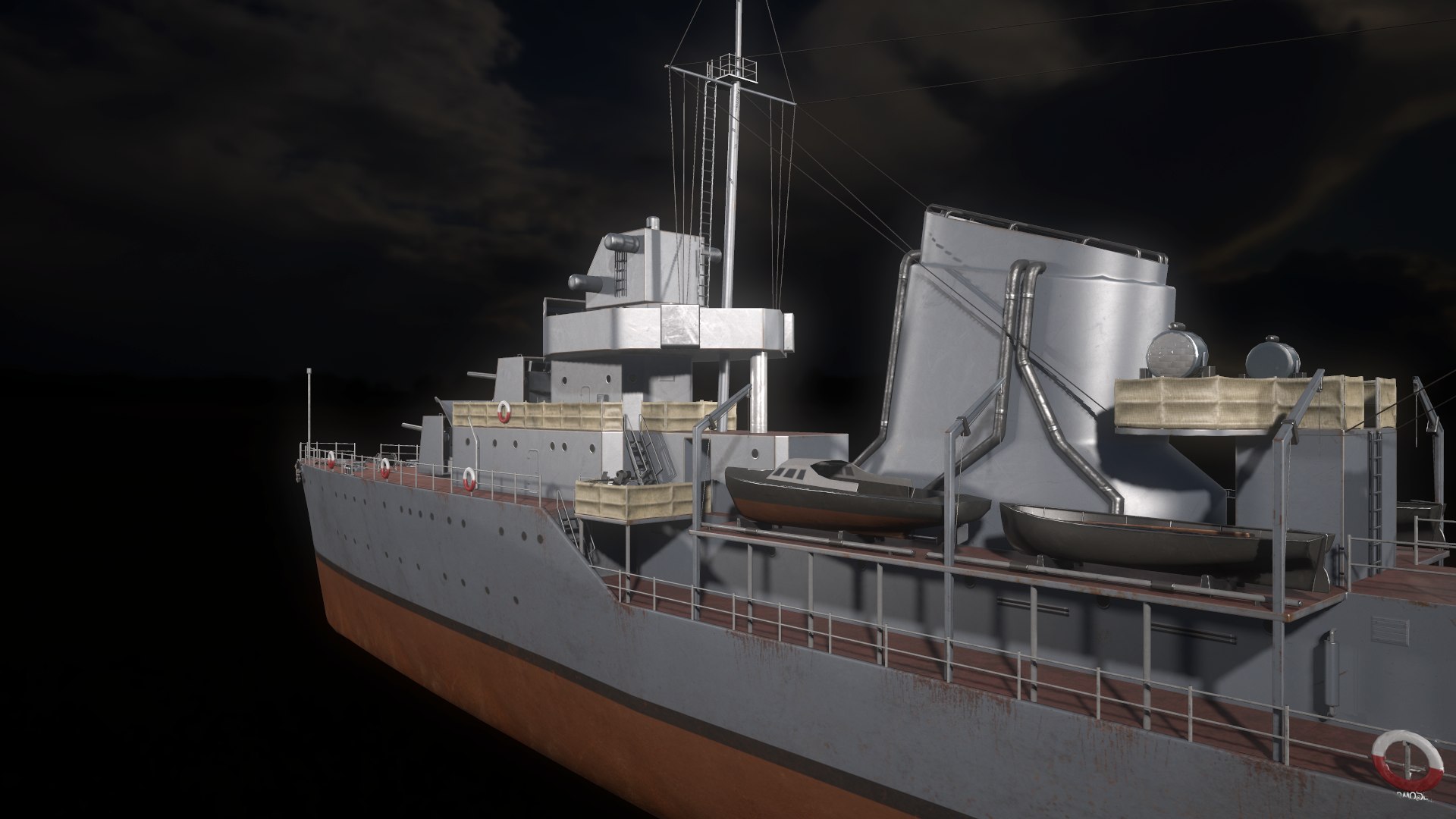 Gnevny-class Destroyer 3D Model - TurboSquid 1196237