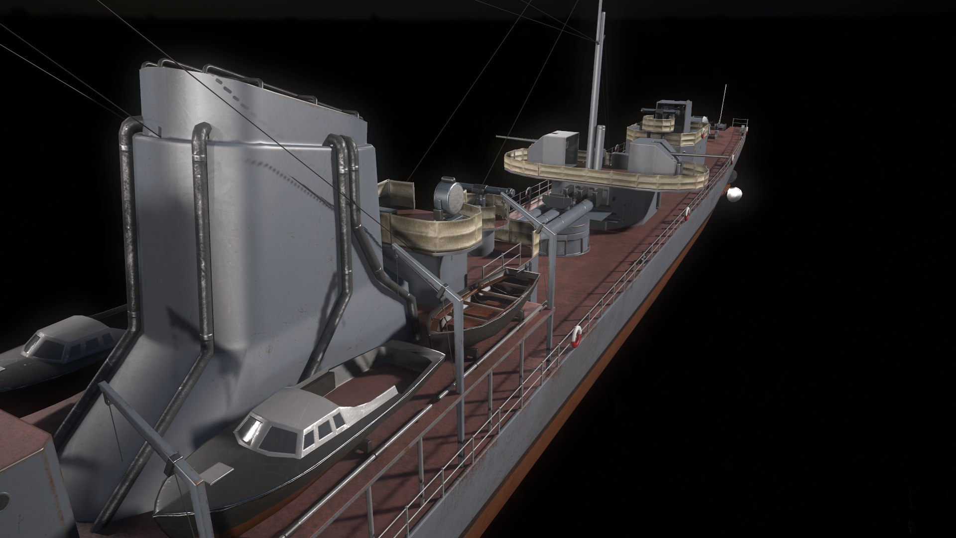 Gnevny-class Destroyer 3D Model - TurboSquid 1196237