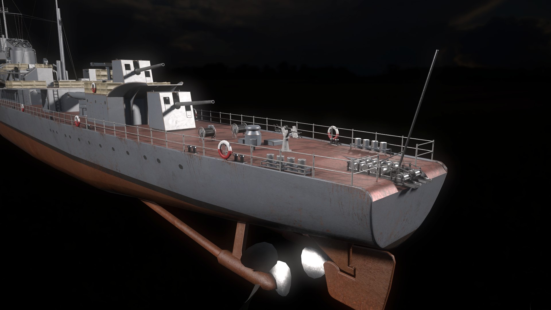 Gnevny-class Destroyer 3D Model - TurboSquid 1196237