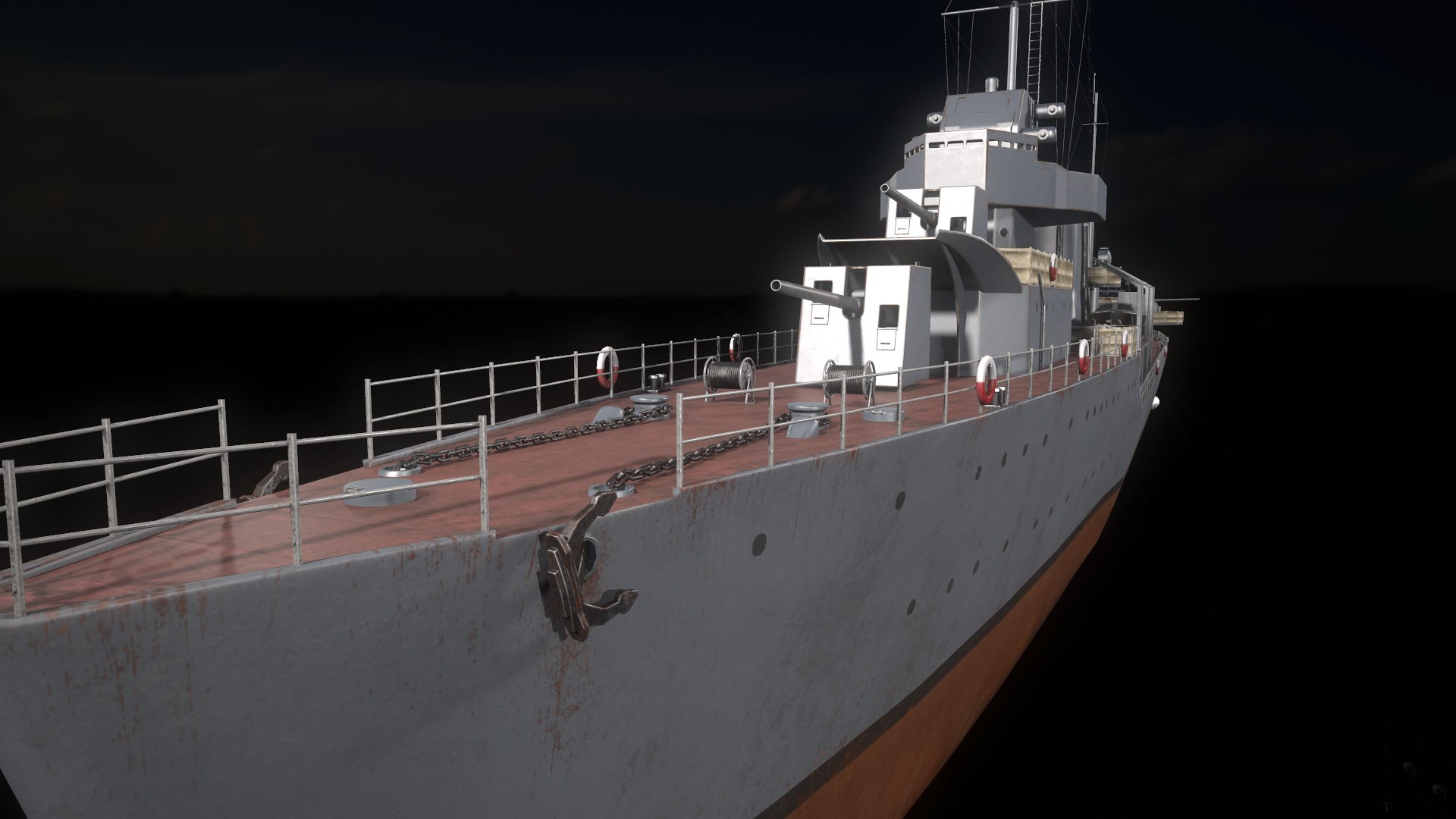 Gnevny-class Destroyer 3D Model - TurboSquid 1196237