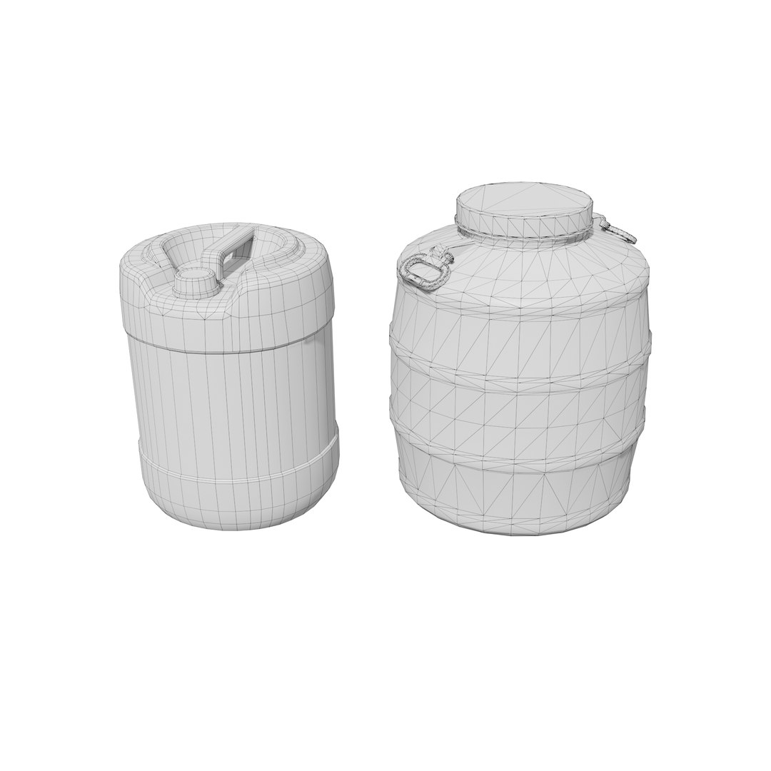 3D Plastic Gallons - TurboSquid 1730338