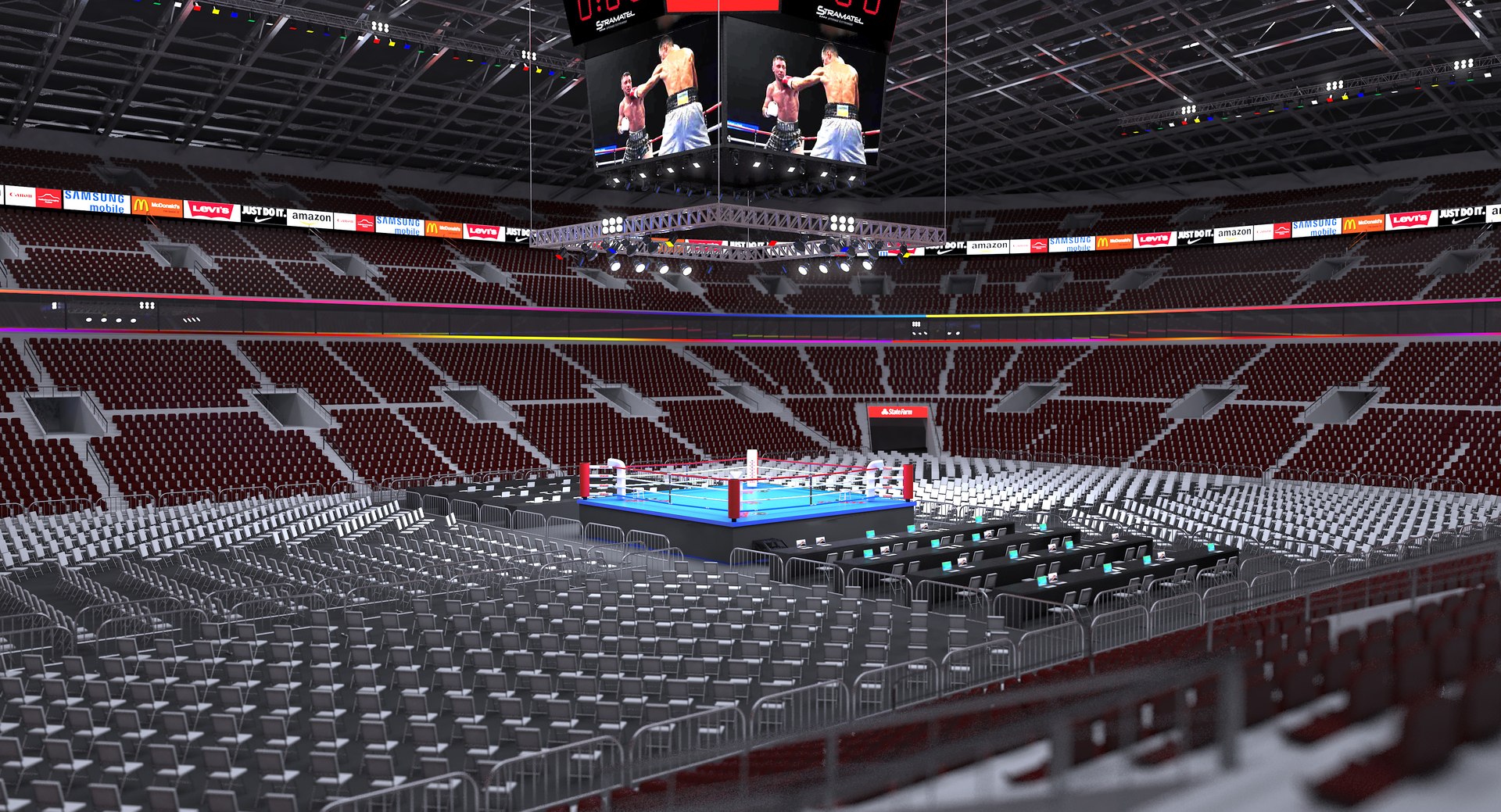 3D model boxing stadium - TurboSquid 1302677