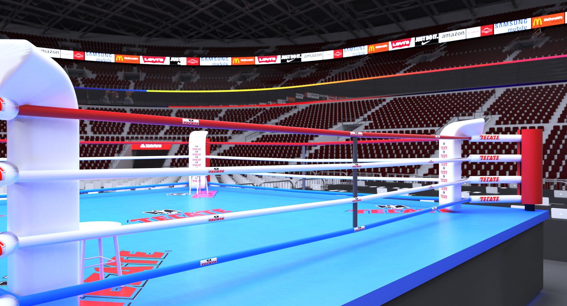 3D model boxing stadium - TurboSquid 1302677