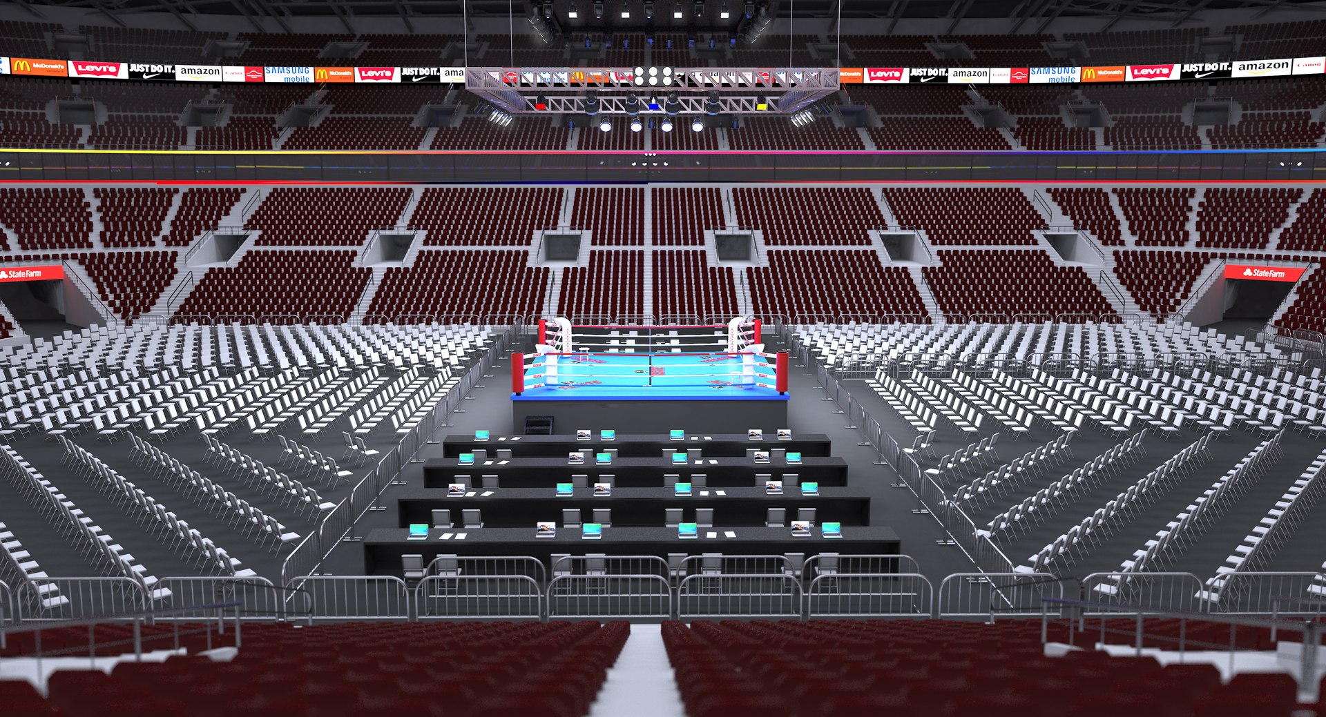 3D model boxing stadium - TurboSquid 1302677