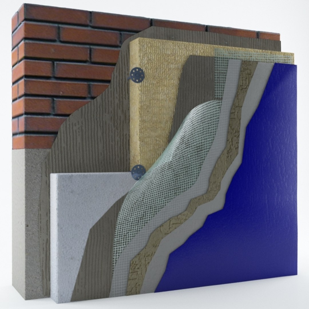 3d Layers Wall Model