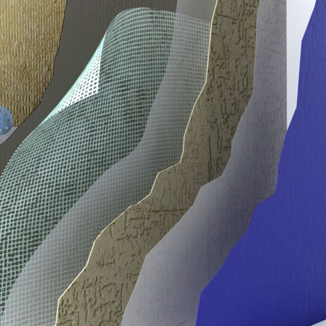 3d Layers Wall Model