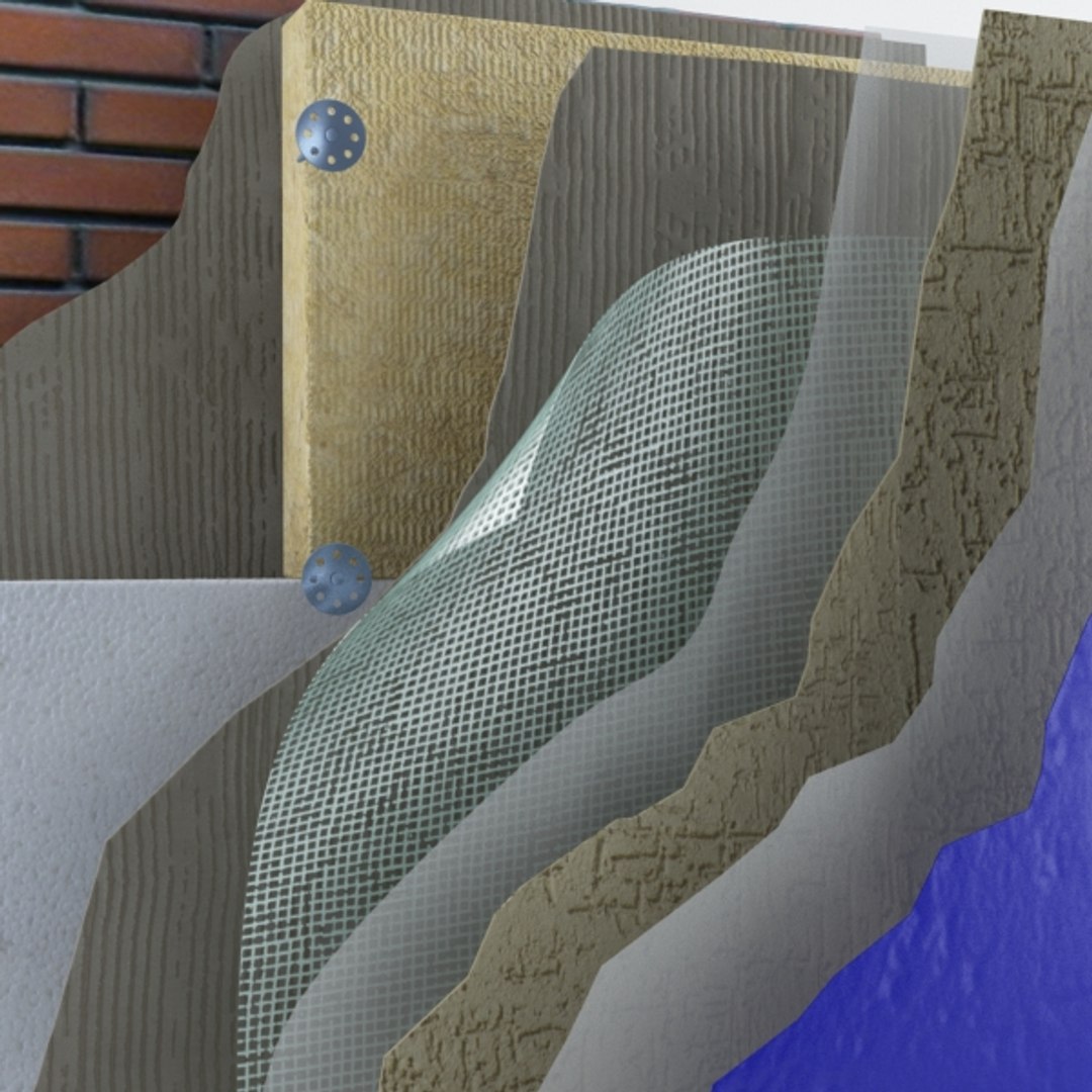 3d Layers Wall Model