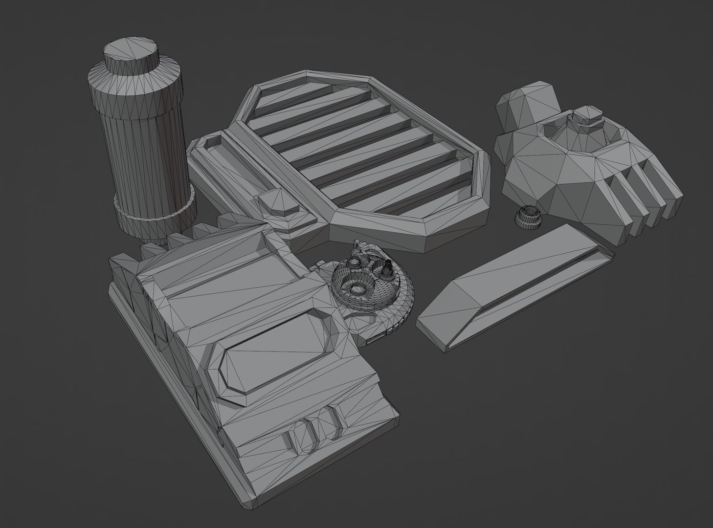 Low Poly Sci-fi Game Ready Tech 3D Model - TurboSquid 1977320