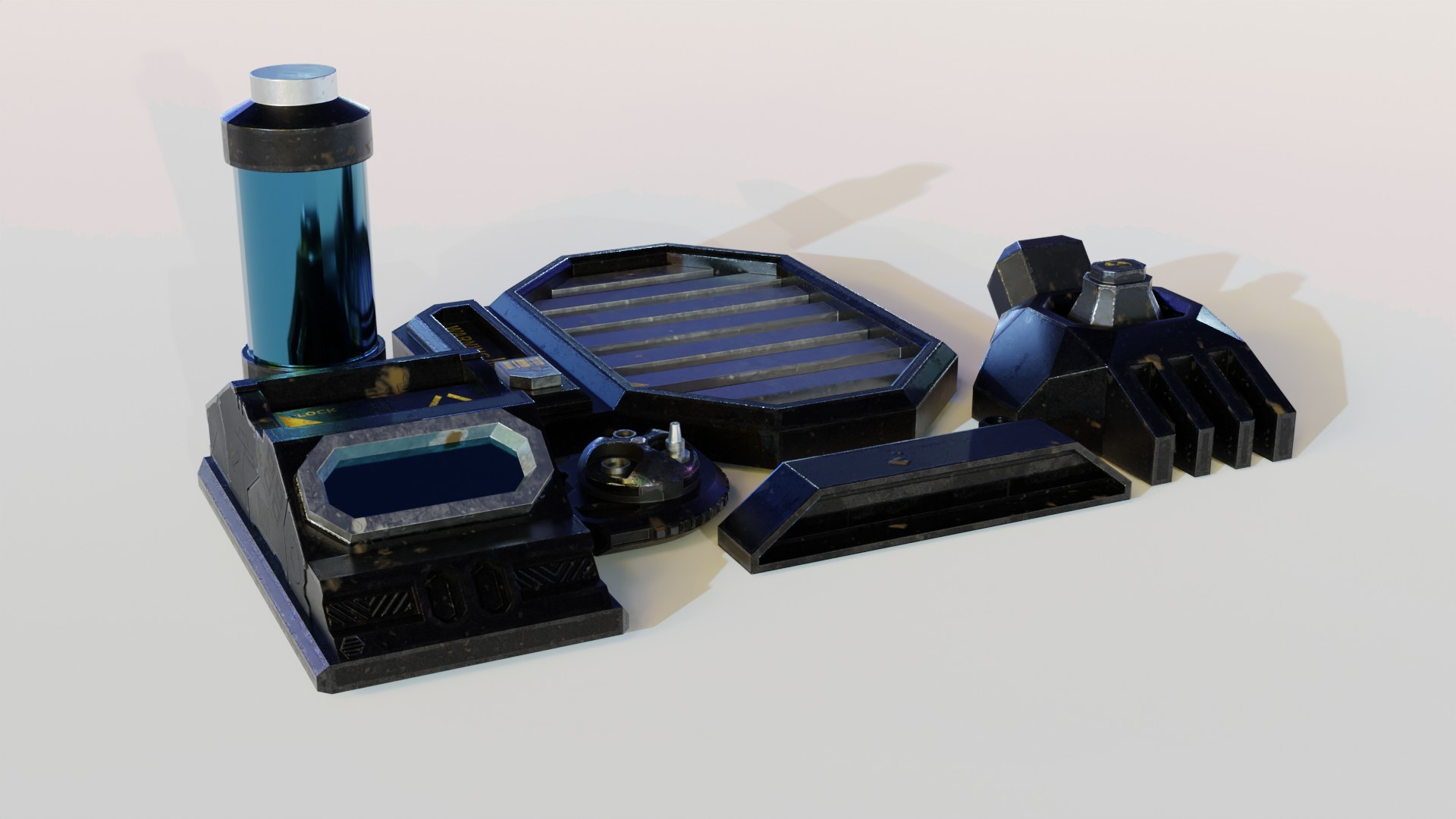 Low Poly Sci-fi Game Ready Tech 3D Model - TurboSquid 1977320