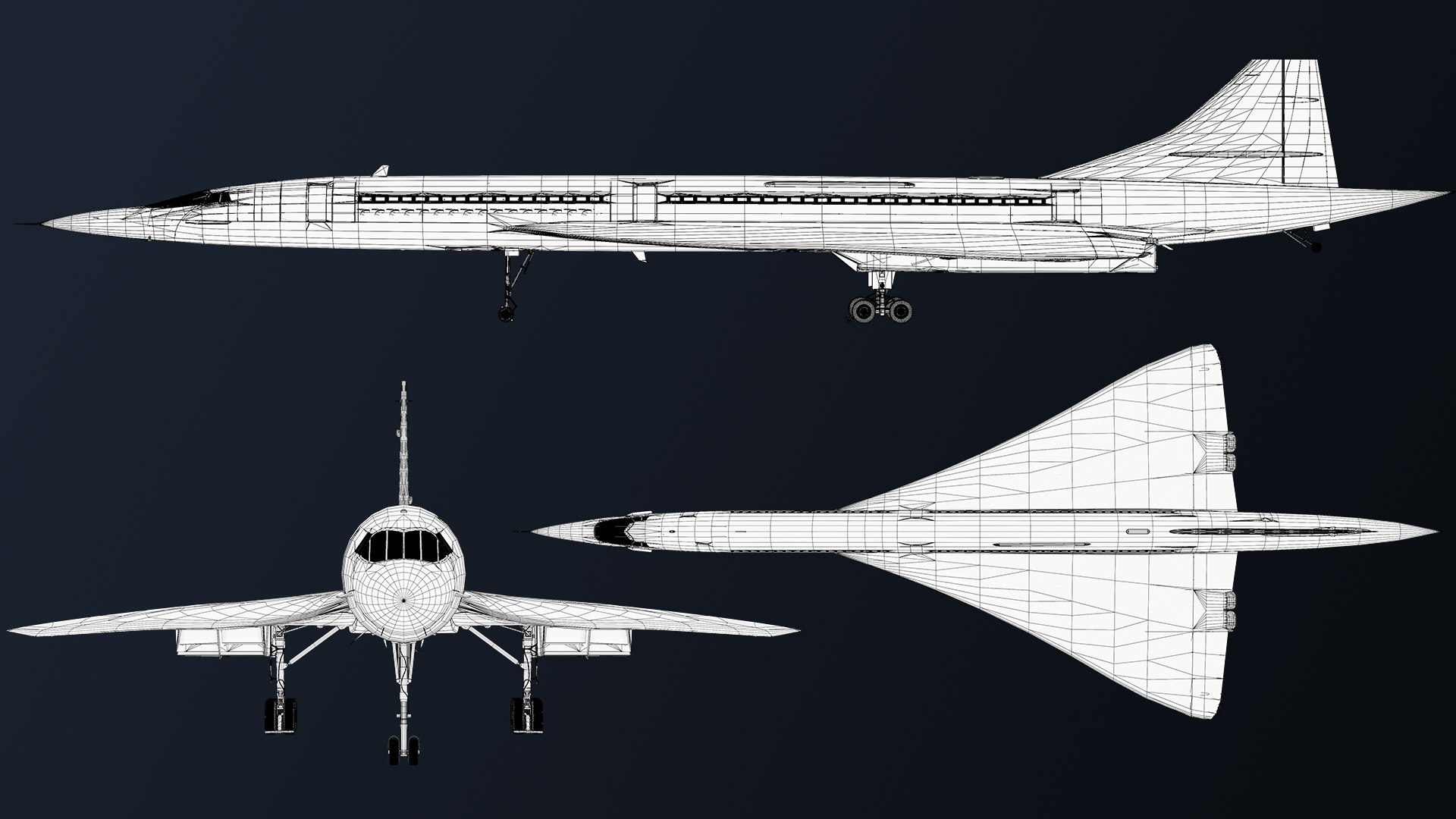3D Concorde Aircraft Engine Model - TurboSquid 1587455
