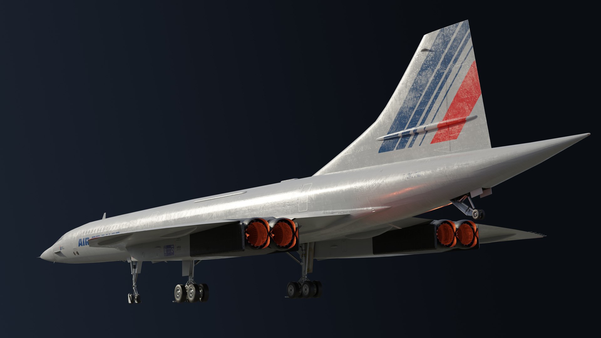3D Concorde Aircraft Engine Model - TurboSquid 1587455