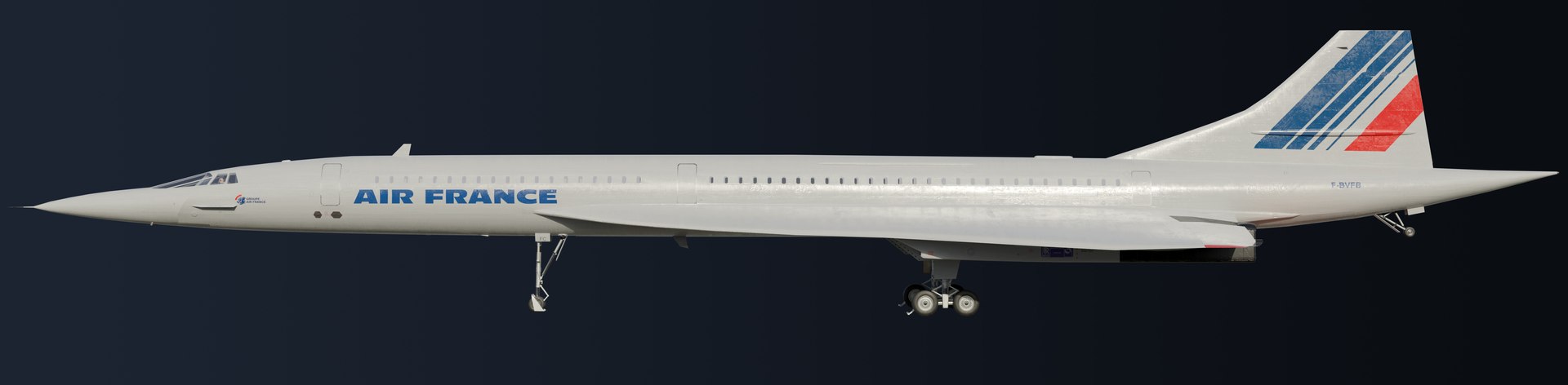 3D Concorde Aircraft Engine Model - TurboSquid 1587455