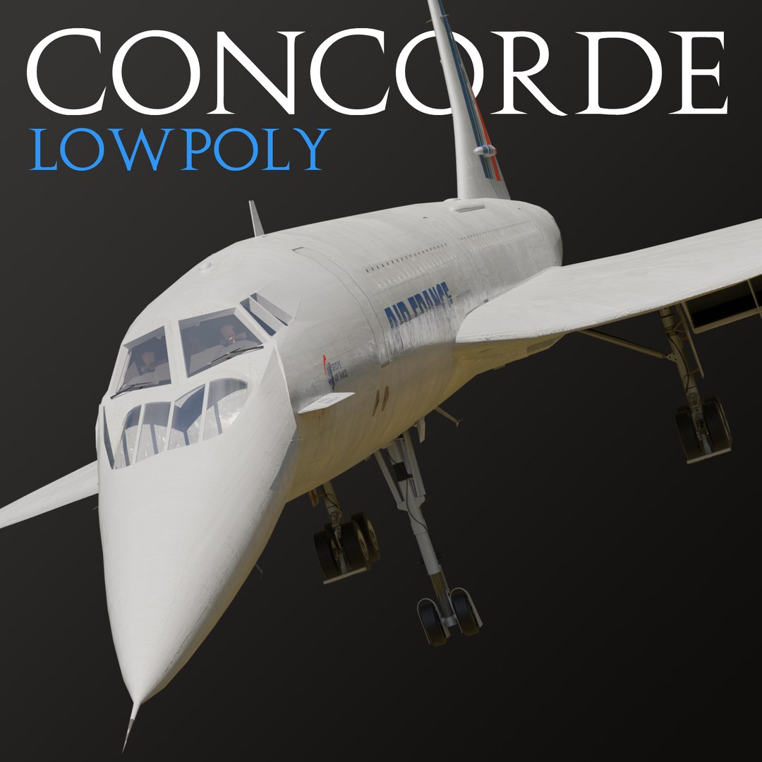 3D Concorde Aircraft Engine Model - TurboSquid 1587455