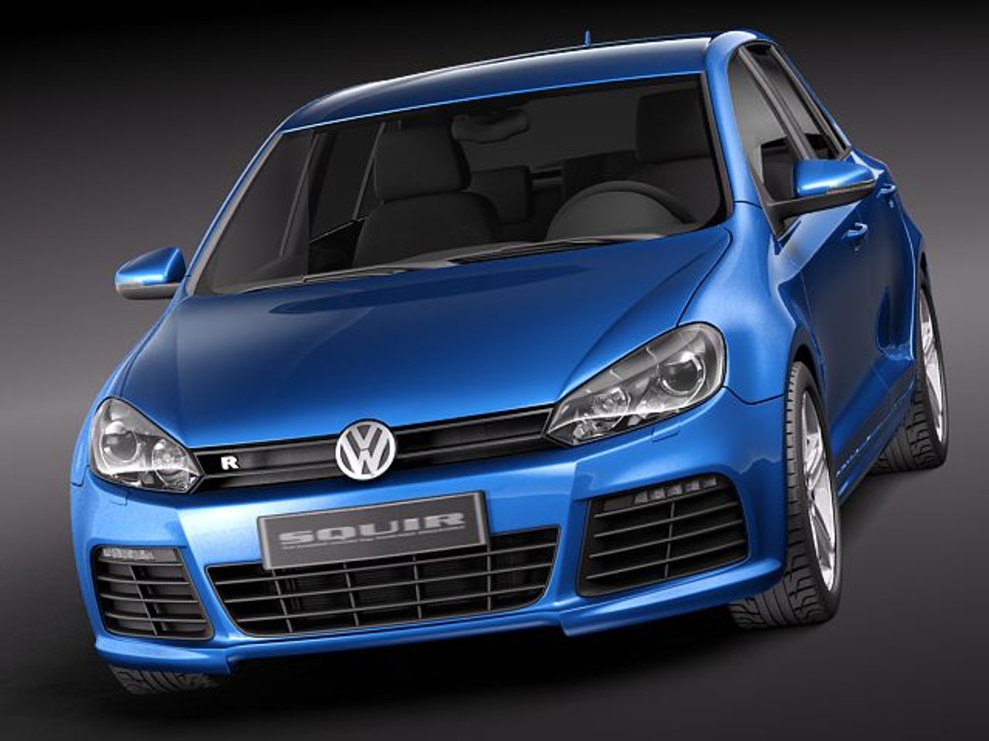 volkswagen golf r 3d model