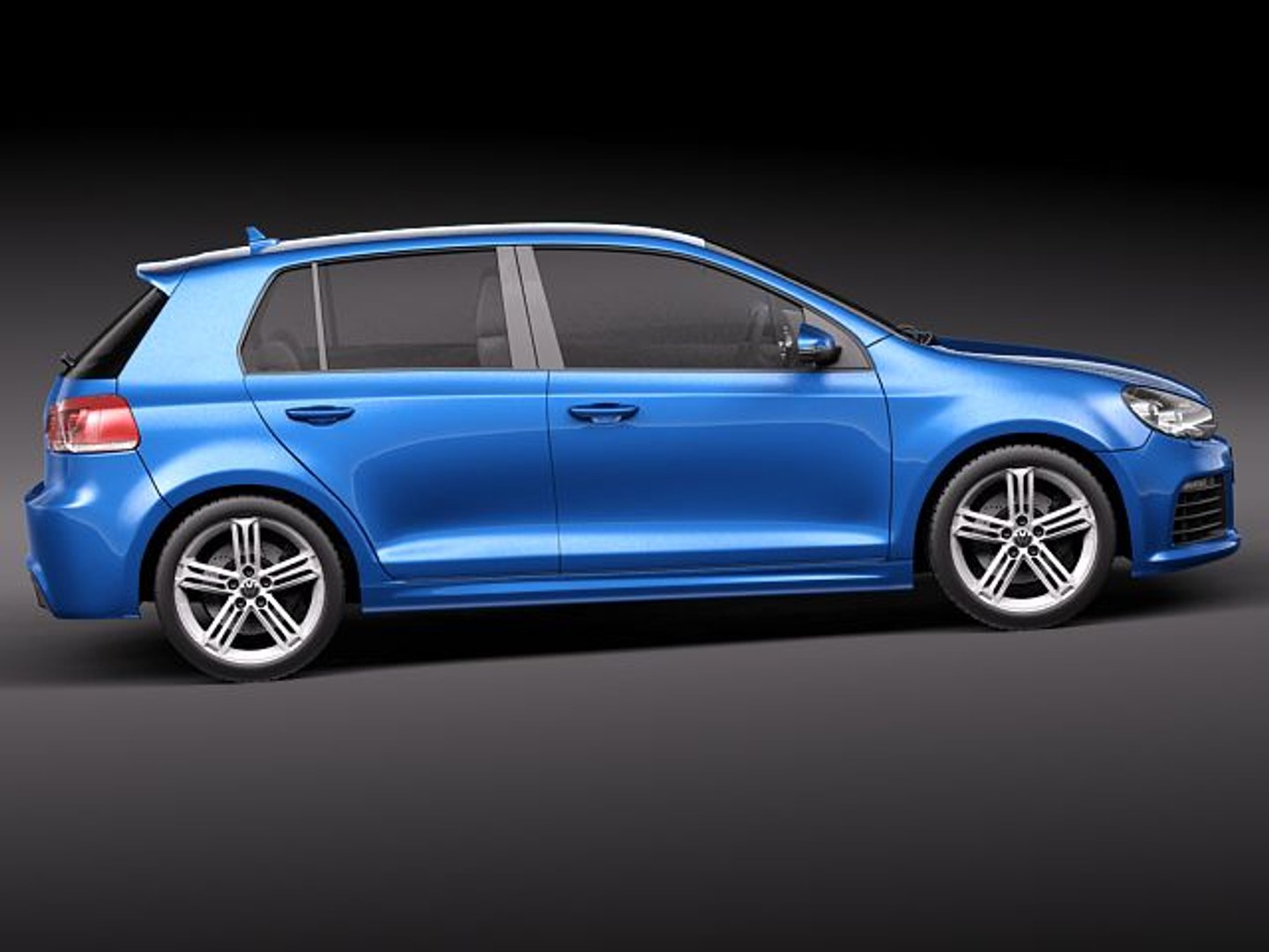 volkswagen golf r 3d model