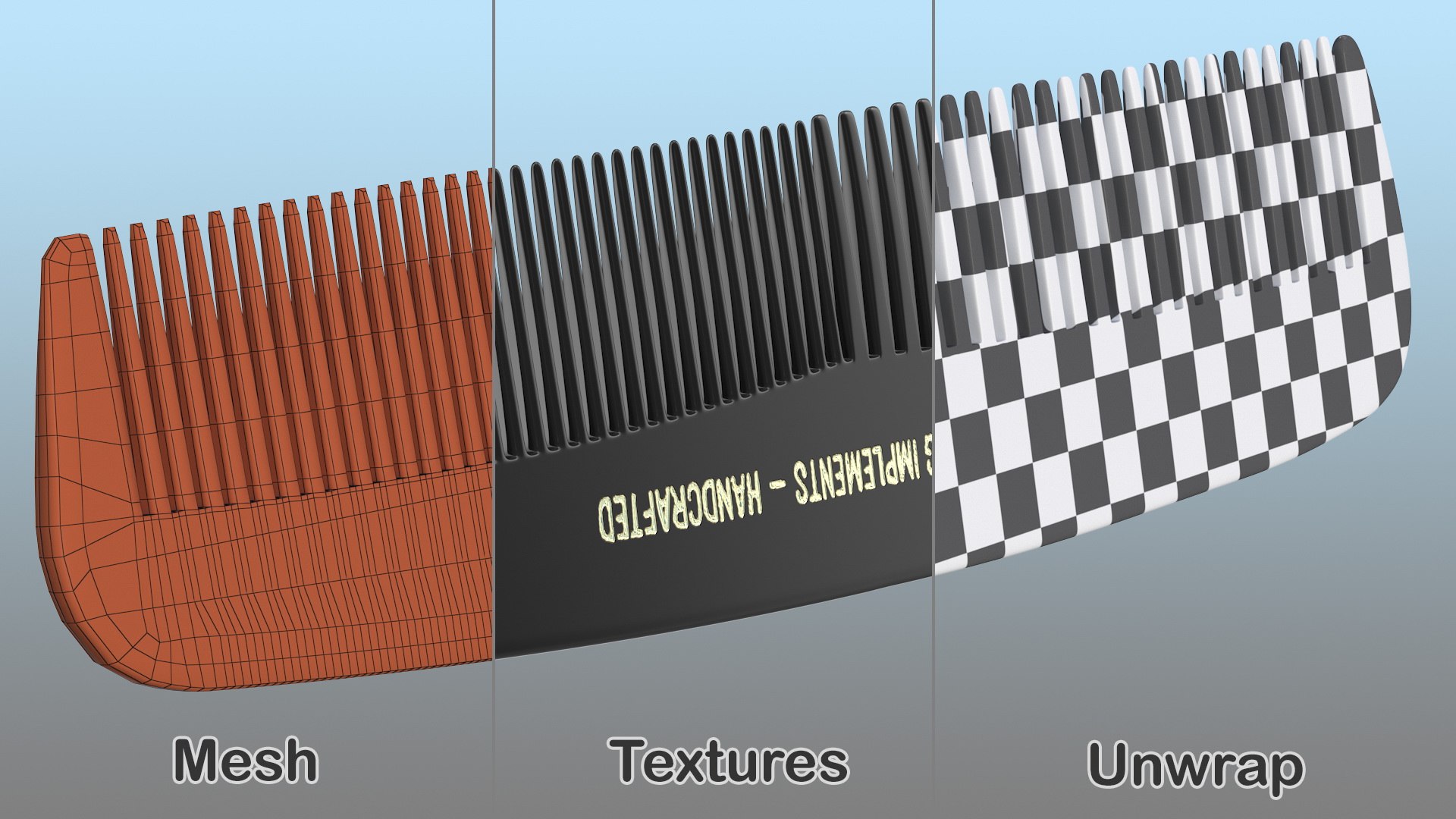 3D Combs Collection 3 - TurboSquid 2143103