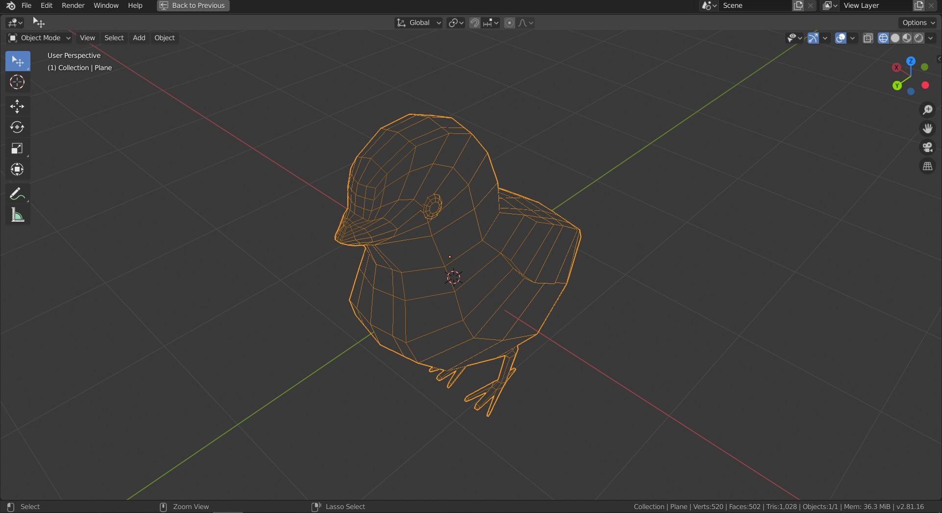 Animal Bird Chick Model - TurboSquid 1597038