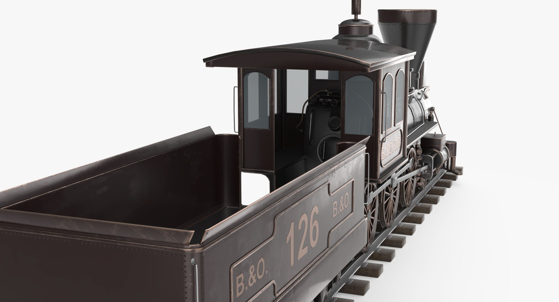 Wild West Train 3D Model - TurboSquid 2306142