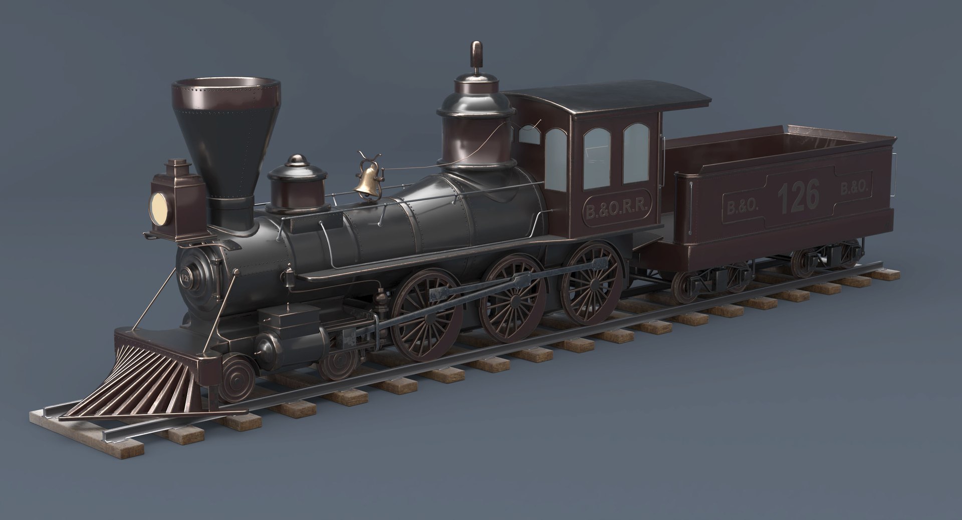Wild West Train 3D Model - TurboSquid 2306142