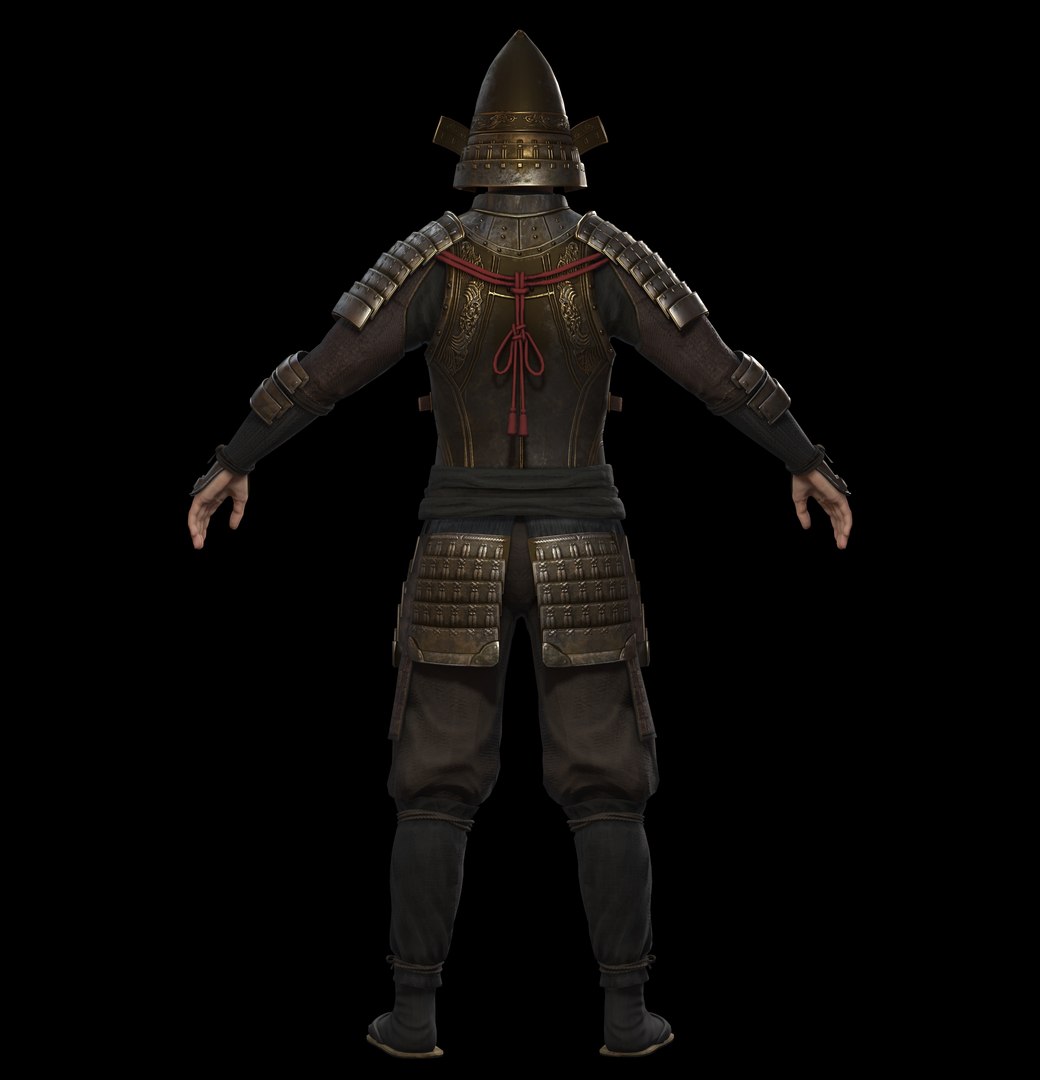 3D Samurai Model - TurboSquid 2075218