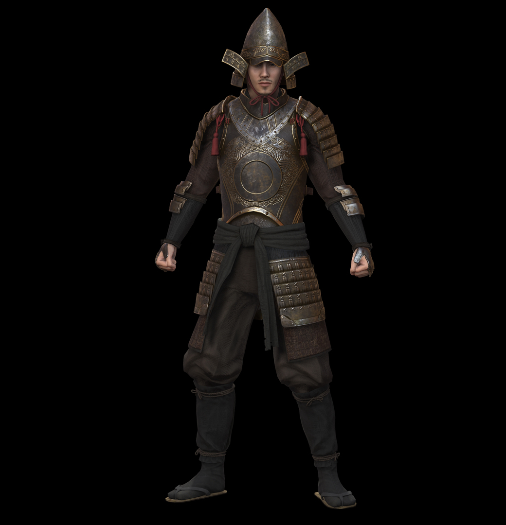 3D Samurai Model - TurboSquid 2075218