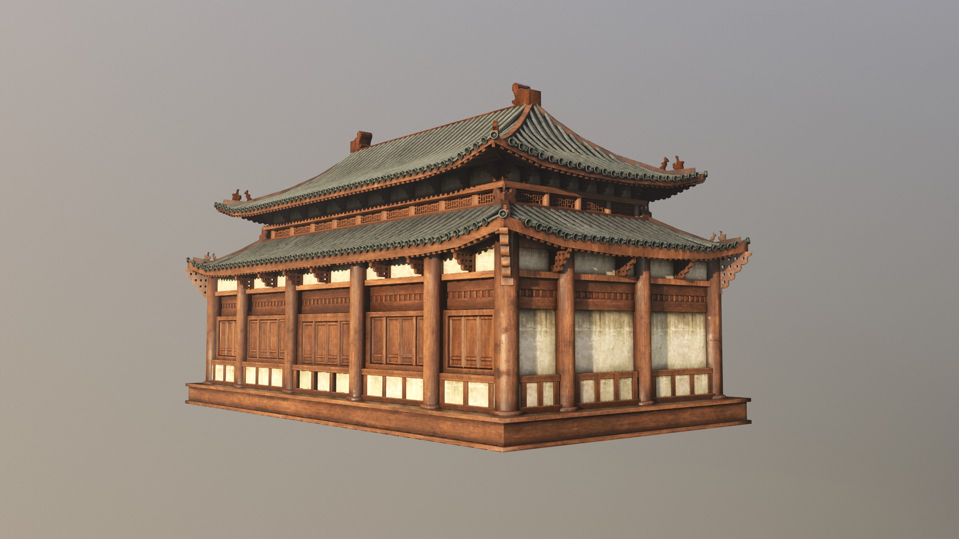 Asian Japanesechinese Realistic Traditional Building model - TurboSquid ...