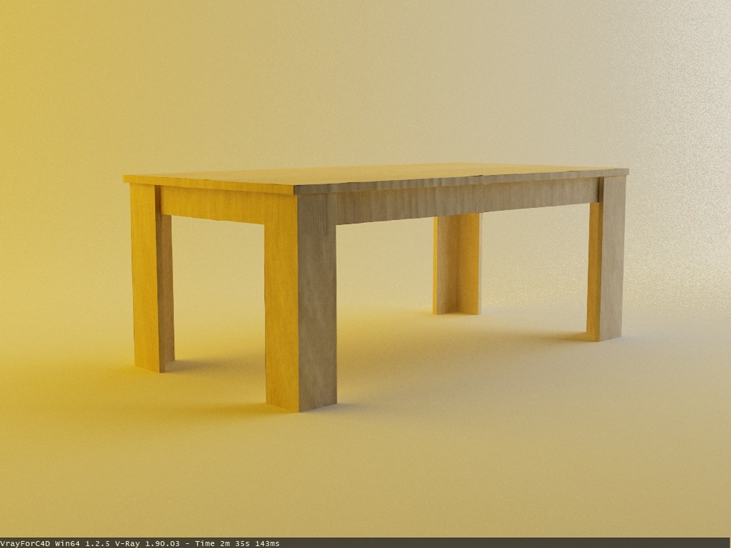 3d Simple Table Model