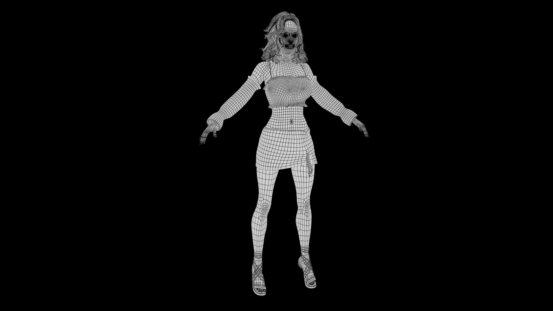 Female Party 01 model - TurboSquid 2156779