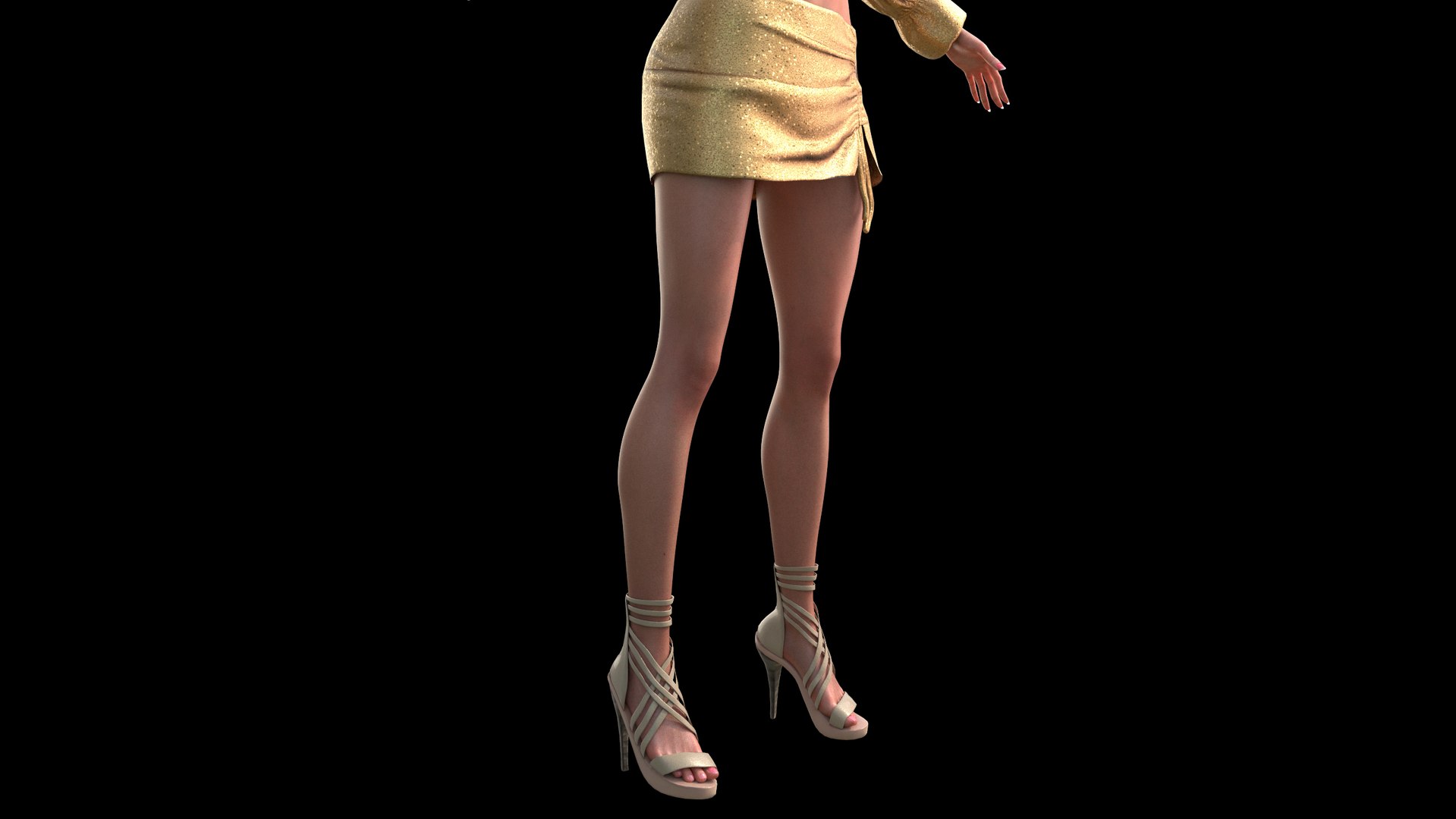 Female Party 01 Model - TurboSquid 2156779