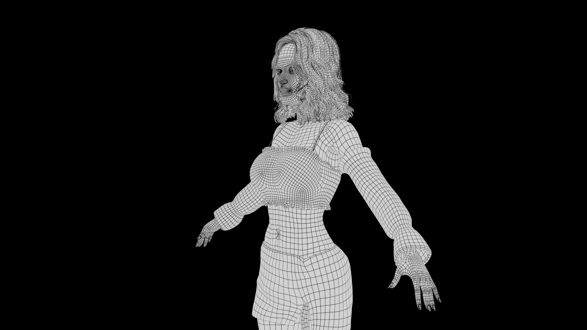 Female Party 01 Model - TurboSquid 2156779