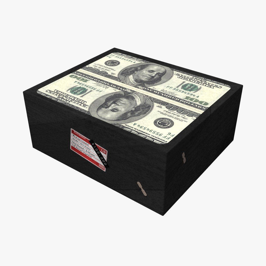 American Money Pack 3d Model