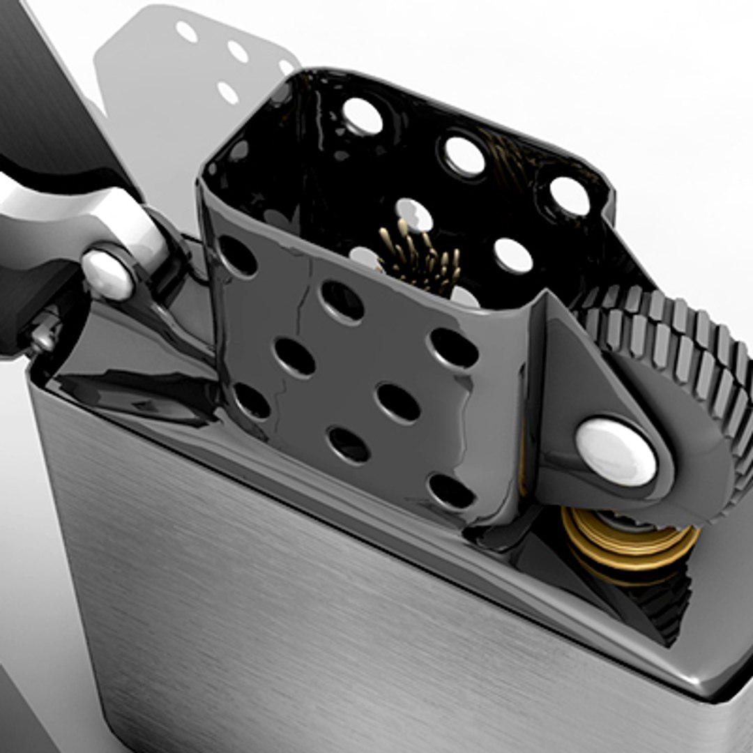 Zippo Lighter 3d Model