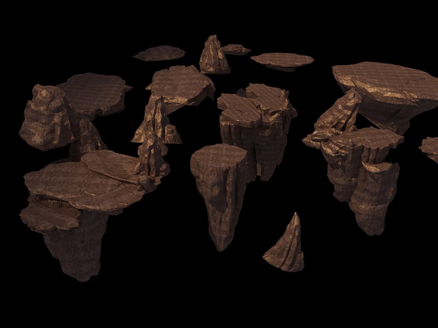 3D stone rock mountain model - TurboSquid 1491038