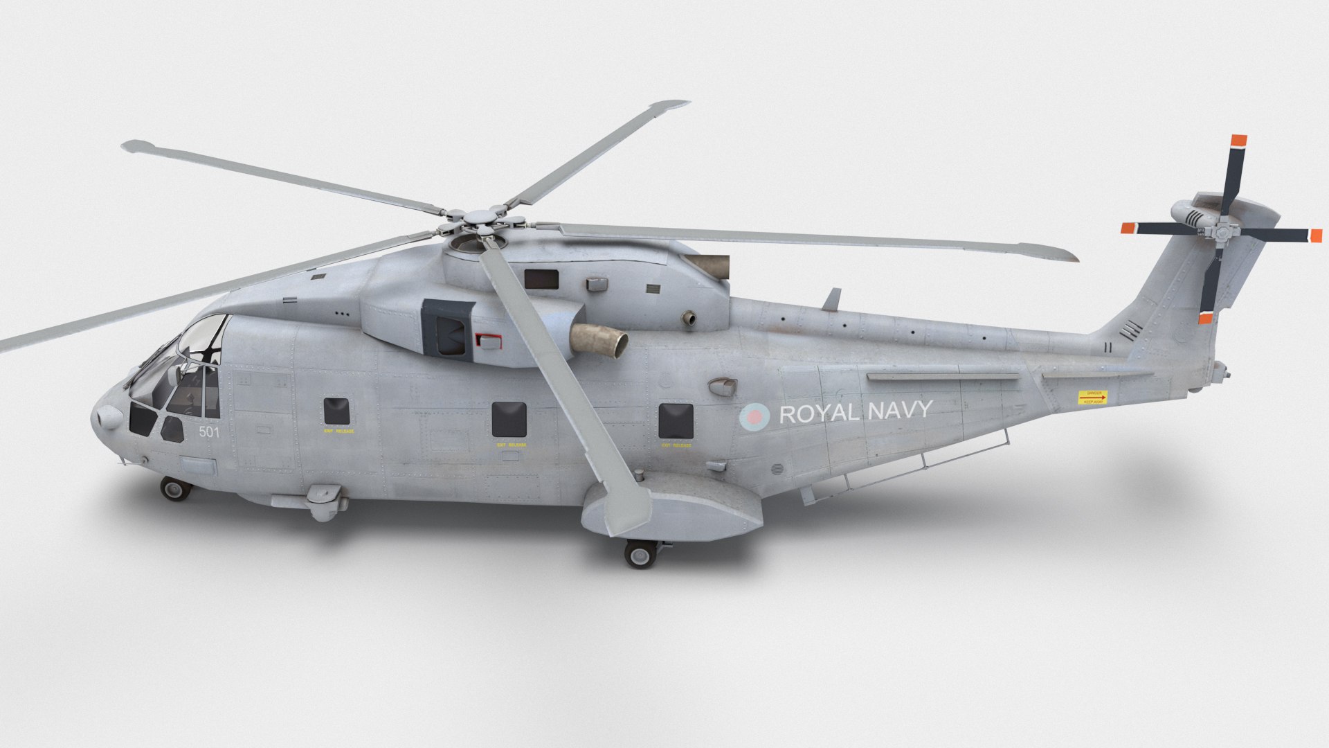 Merlin Aw101 Helicopter 3D Model - TurboSquid 1580569