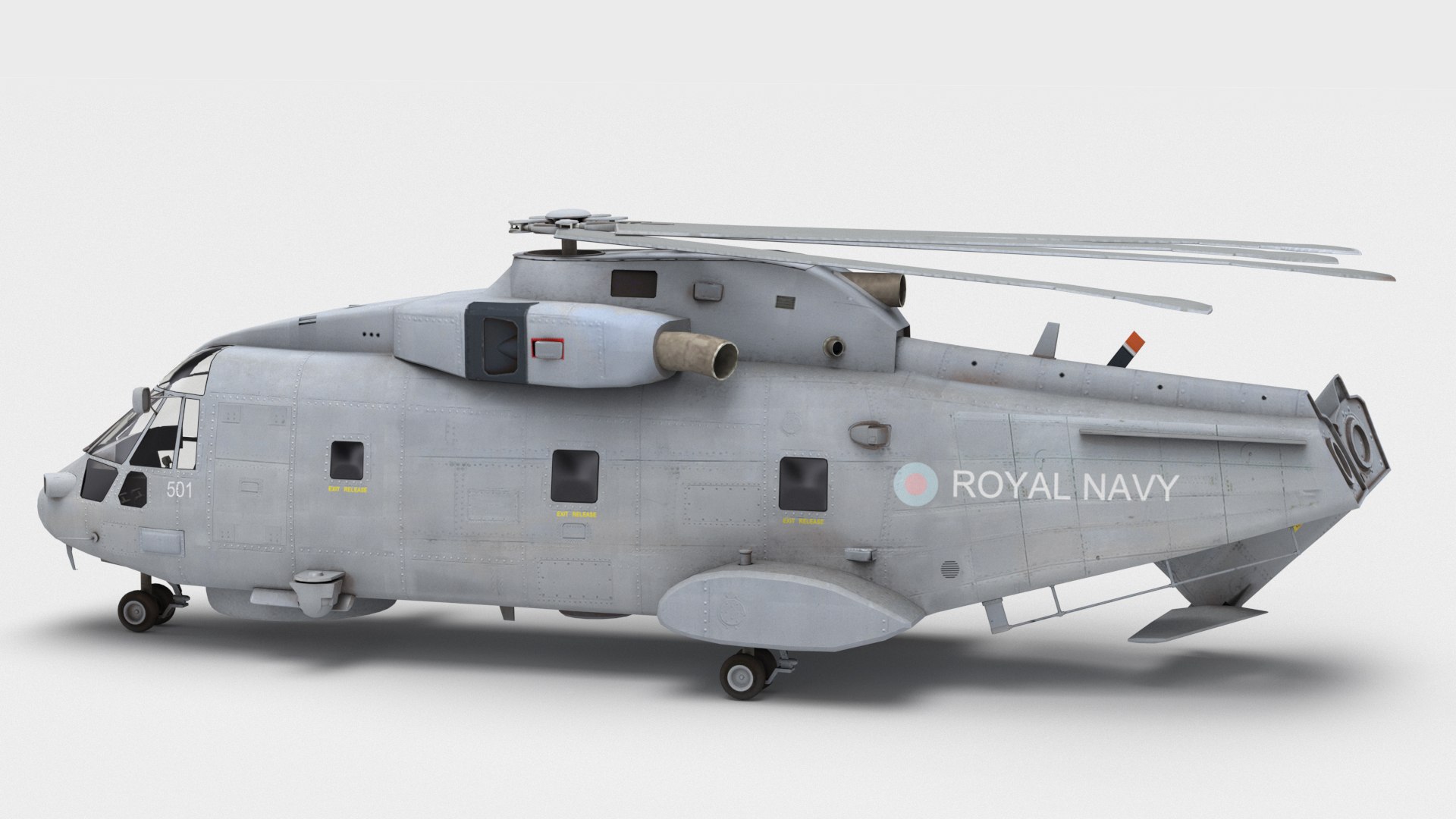 Merlin Aw101 Helicopter 3D Model - TurboSquid 1580569