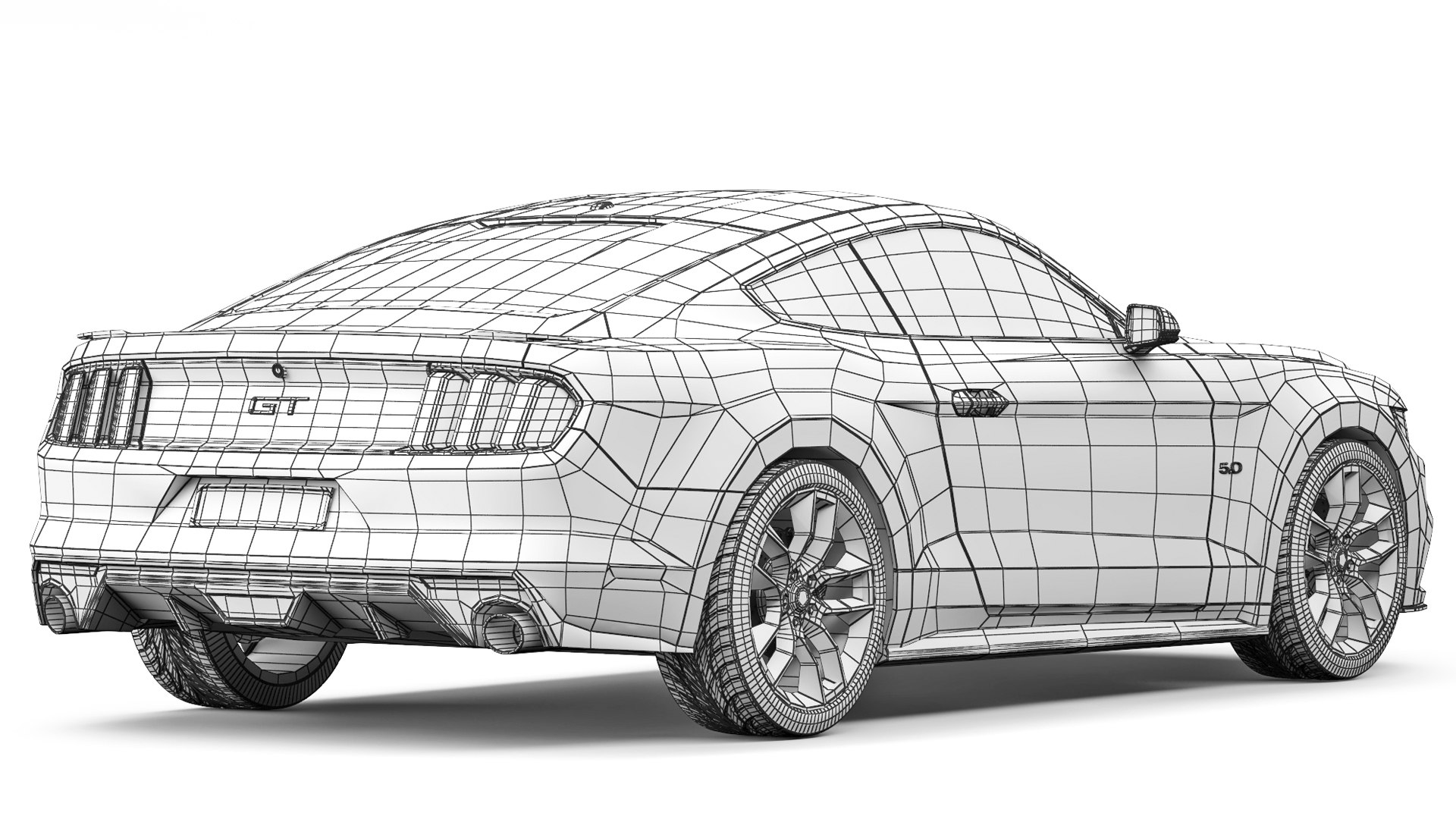 Ford Mustang GT 2015 3D Model - TurboSquid 2336358