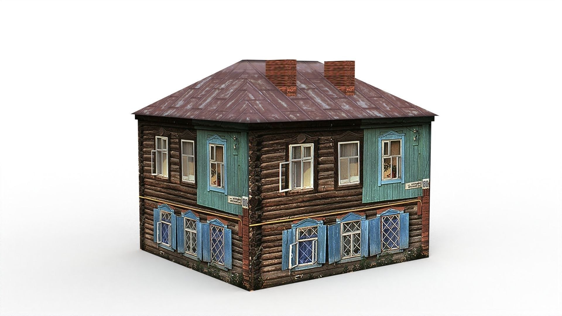 3D Two-storey house model - TurboSquid 1725600