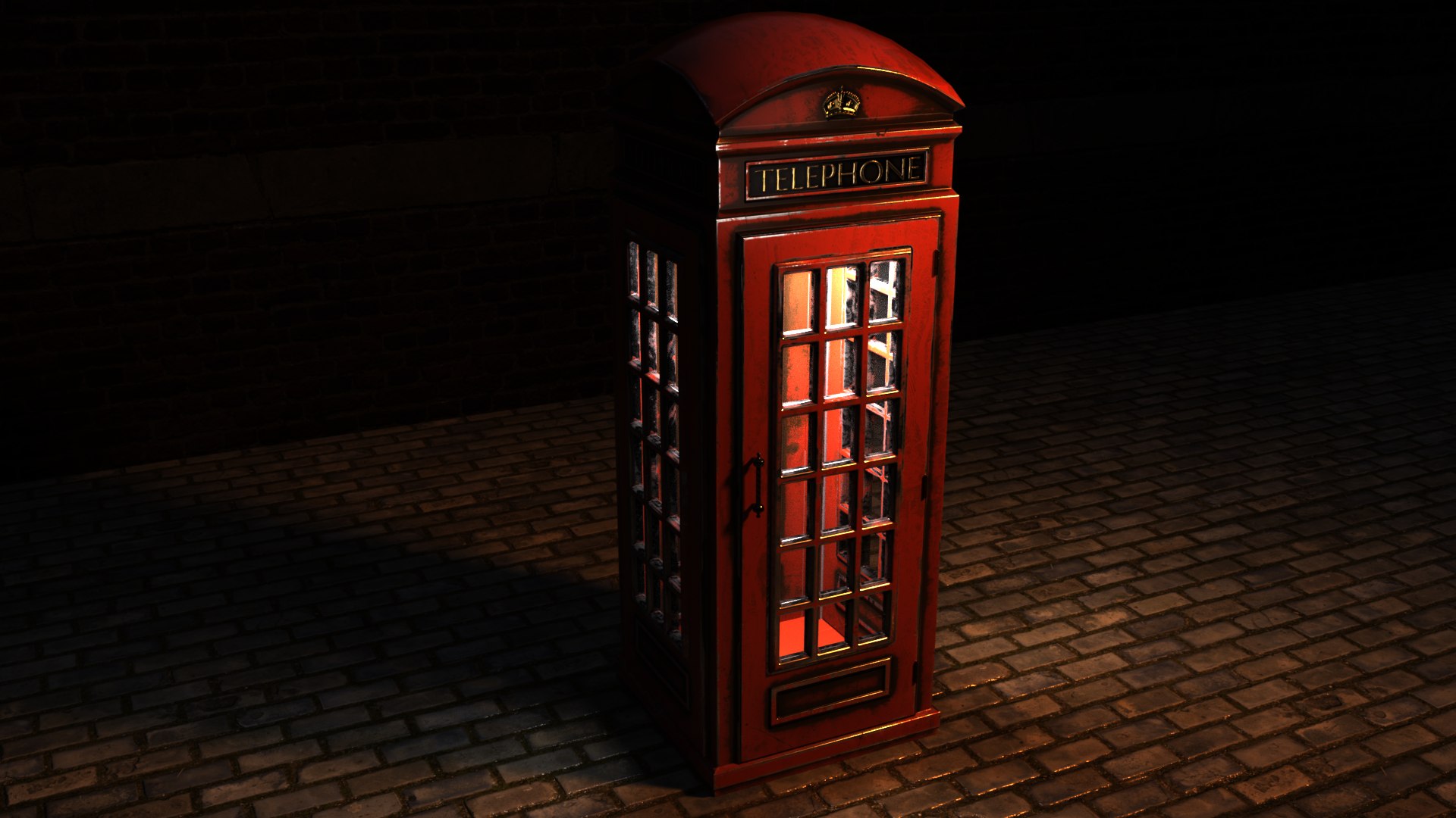 London Telephone Booth Low-poly 3D Model 3D Model - TurboSquid 1948381