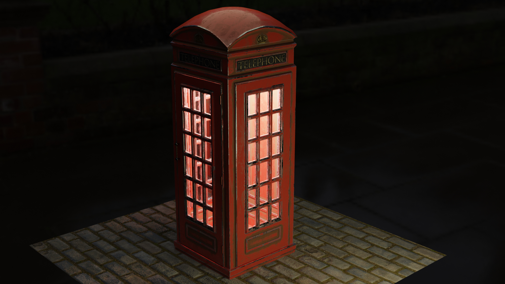 London Telephone Booth Low-poly 3D Model 3D Model - TurboSquid 1948381