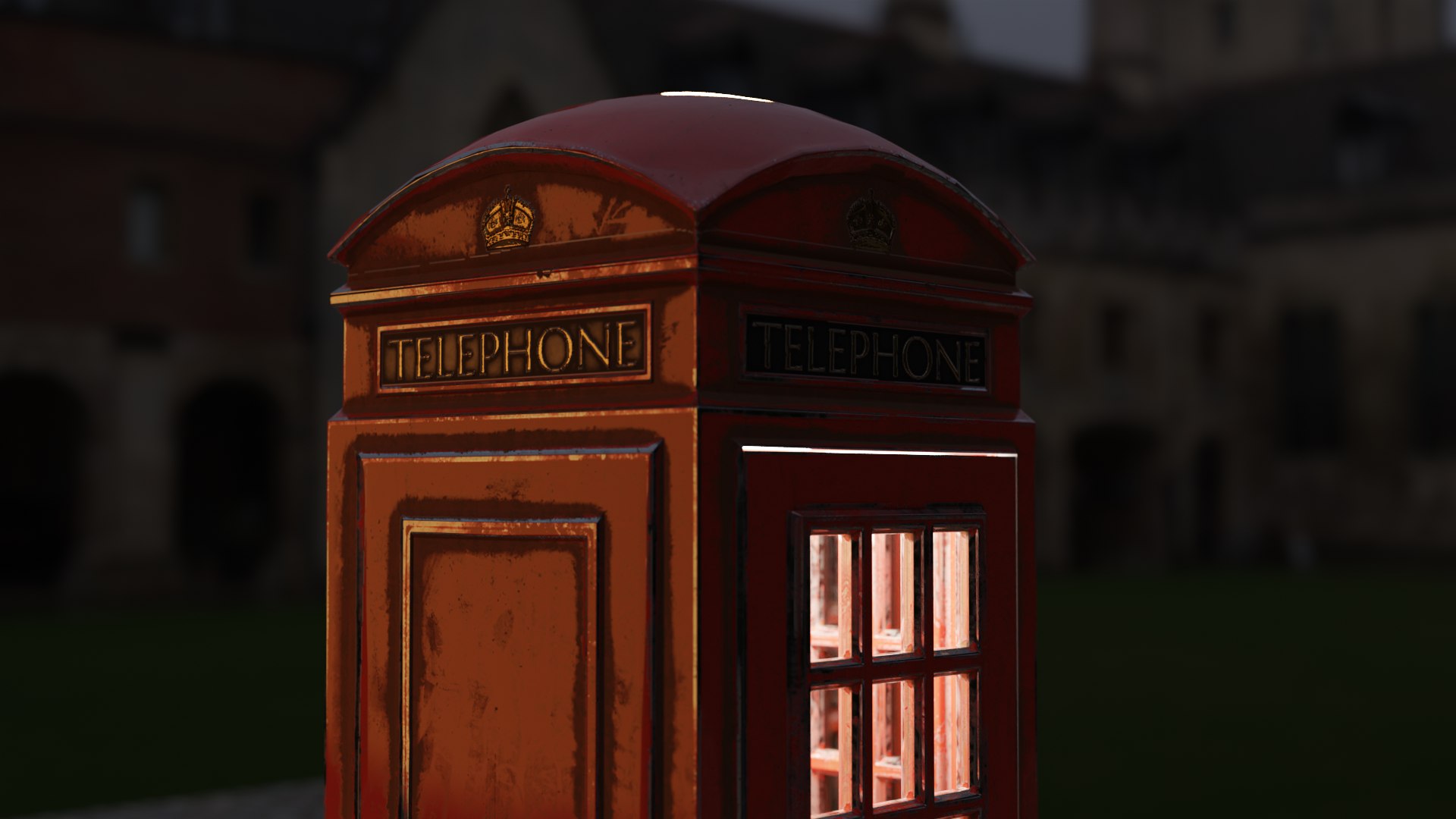 London Telephone Booth Low-poly 3D Model 3D Model - TurboSquid 1948381