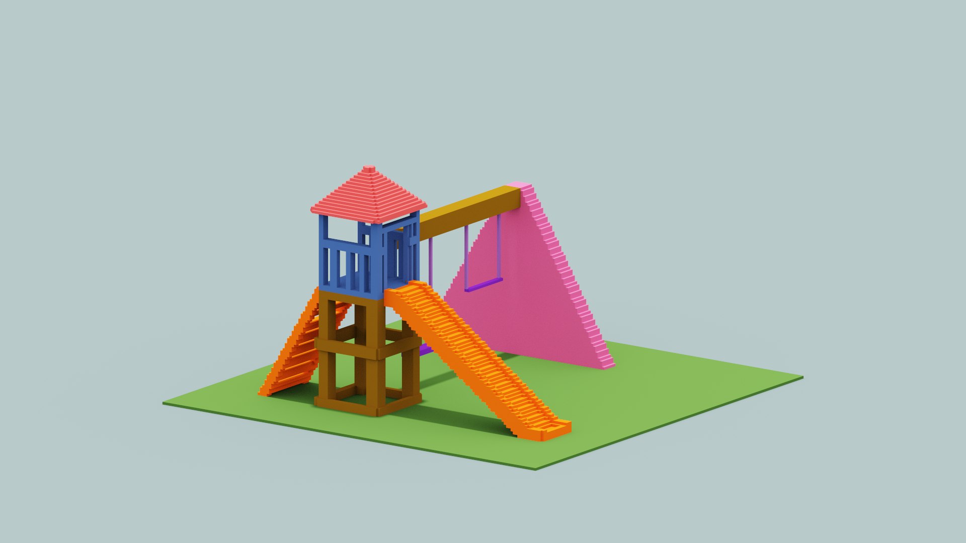 Voxel Playground 3D Model - TurboSquid 1847973