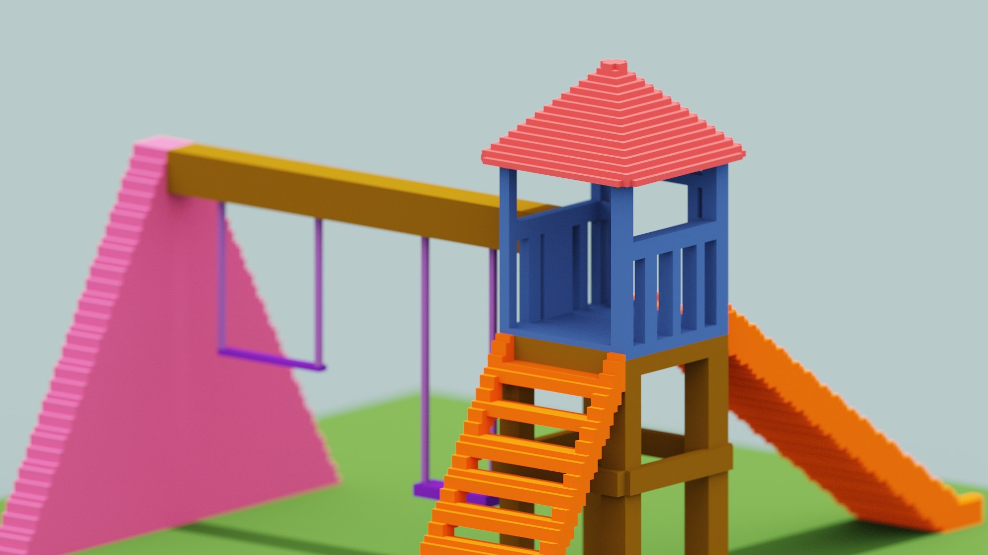 Voxel Playground 3D Model - TurboSquid 1847973